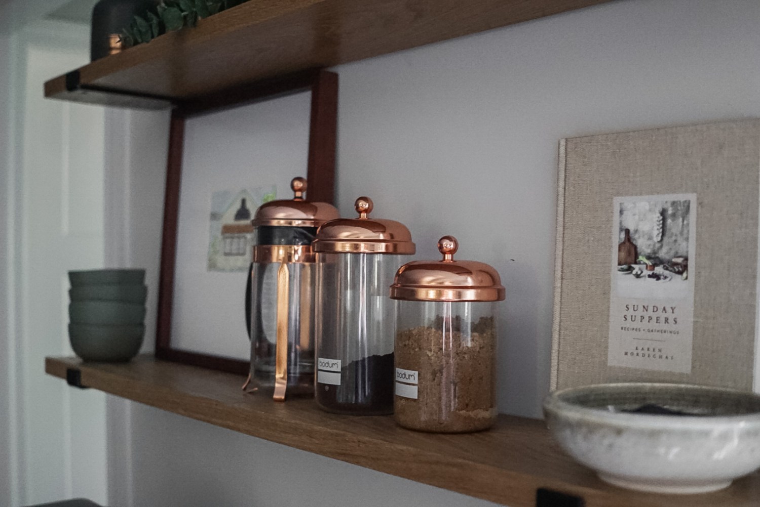 DIY COFFEE BAR FLOATING SHELVES – Stay Home Style