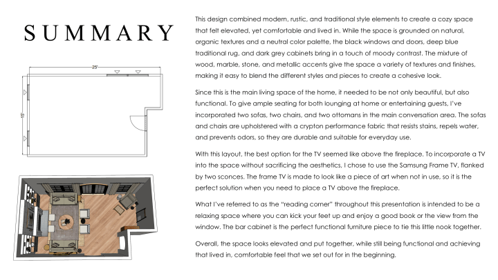 INTERIOR DESIGN FUNDAMENTALS FINAL PROJECT – Stay Home Style