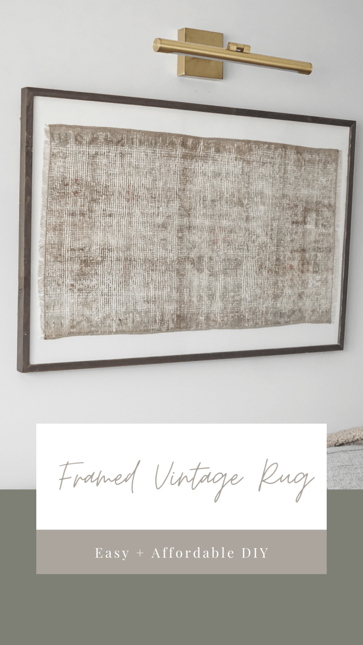 FRAMED VINTAGE RUG : AN EASY & AFFORDABLE DIY – Stay Home Style